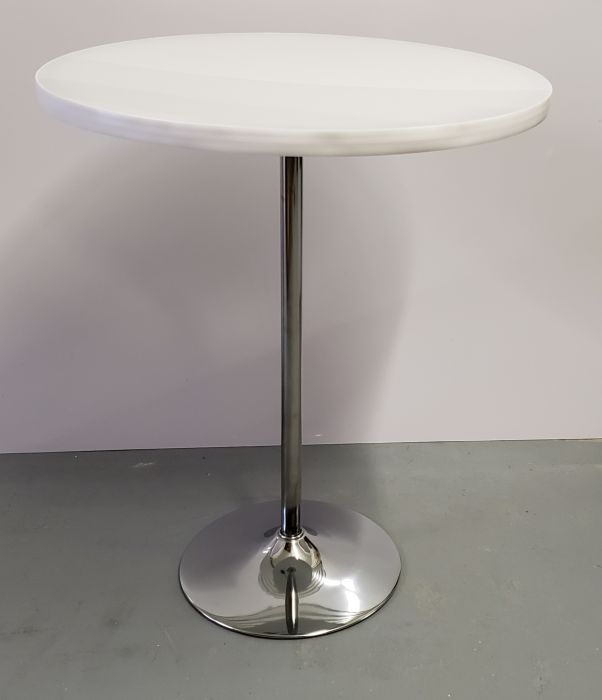 36 Round 42 Inch Tall Light Up Glow Top LED Portable Highboy Table
