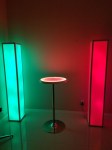 Round Light Up Glow Top LED Portable Highboy Table