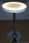 Round Light Up Glow Top LED Portable Highboy Table